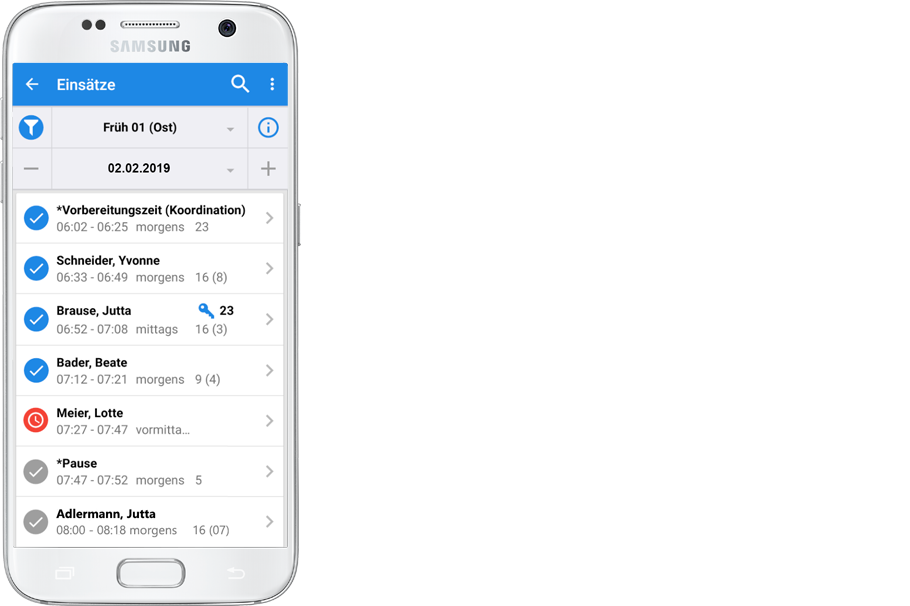 Connext - Vivendi Mobil: Einsatzplanung