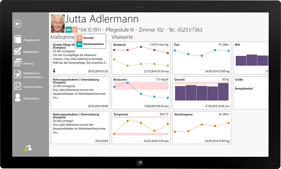 Connext - Vivendi PD App: Klientenakte