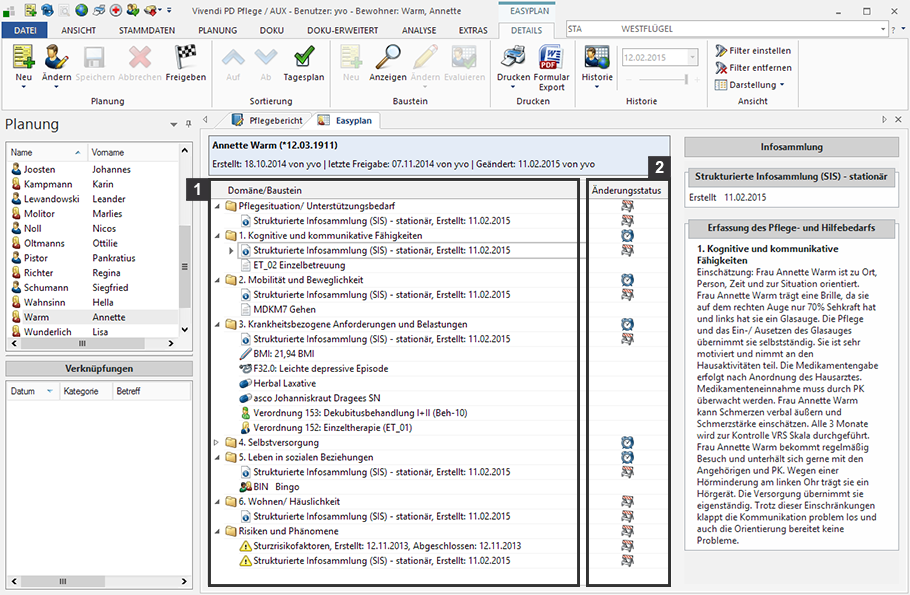 Connext - Vivendi PD Pflege: Easyplan
